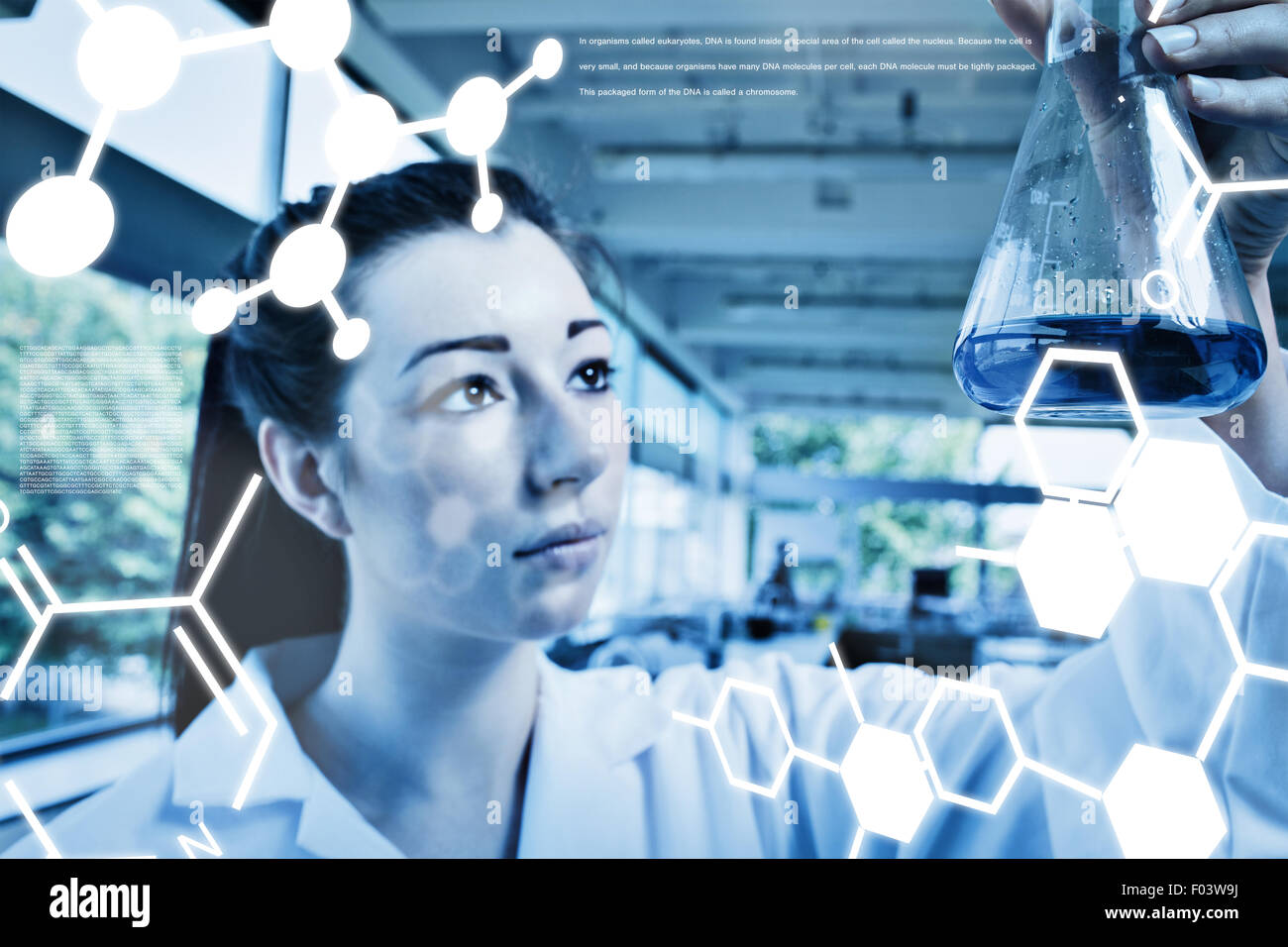 Composite image of science graphic Stock Photo - Alamy