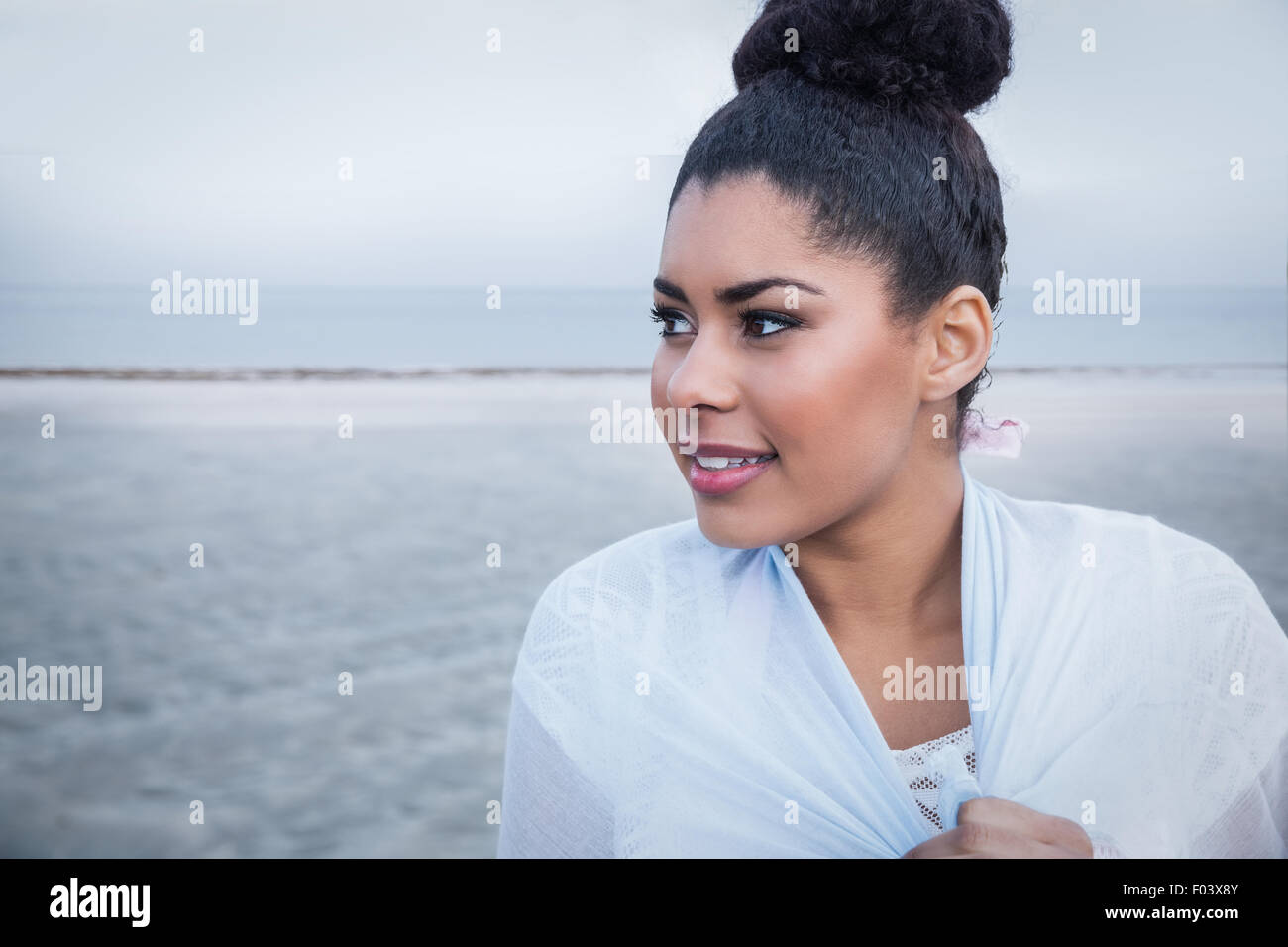 Wrapped in scarf hi-res stock photography and images - Alamy