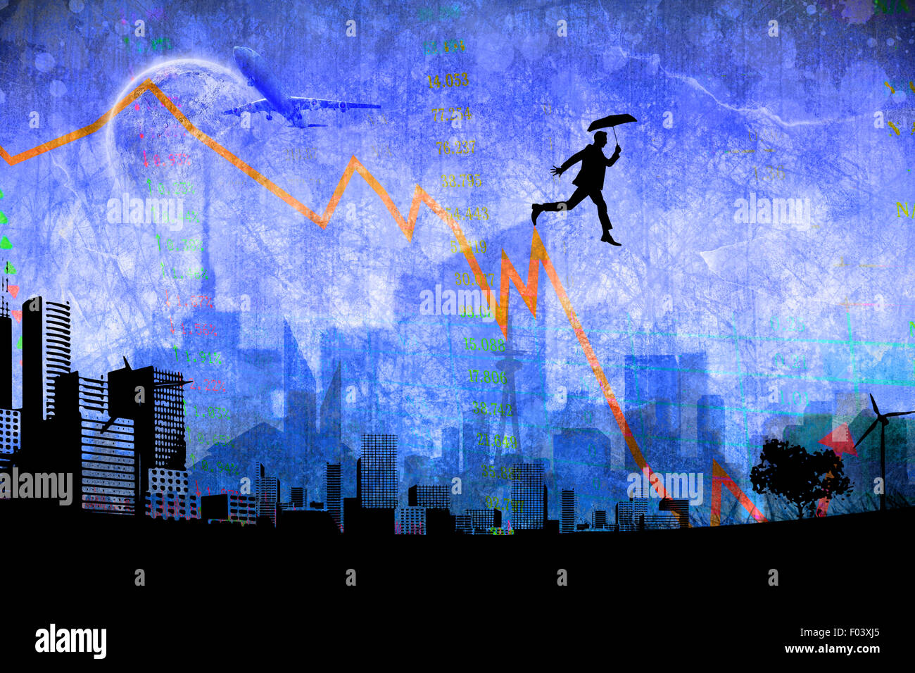 Composite image of full moon Stock Photo - Alamy