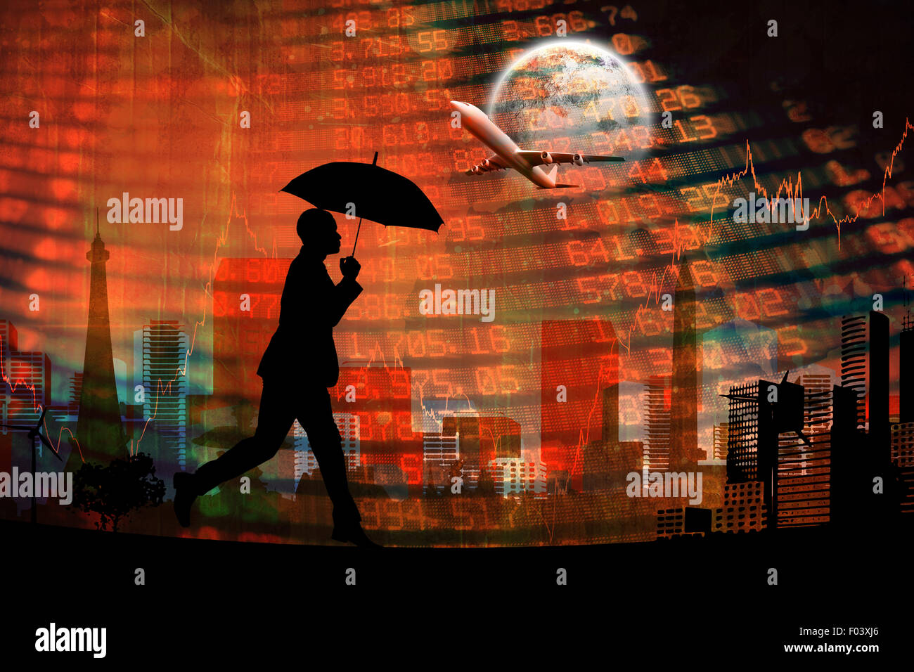 Composite image of full moon Stock Photo - Alamy