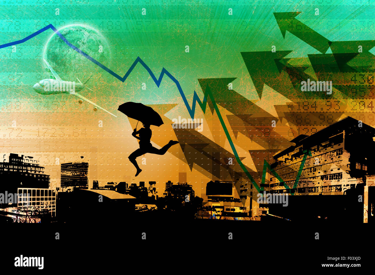 Composite image of full moon Stock Photo - Alamy