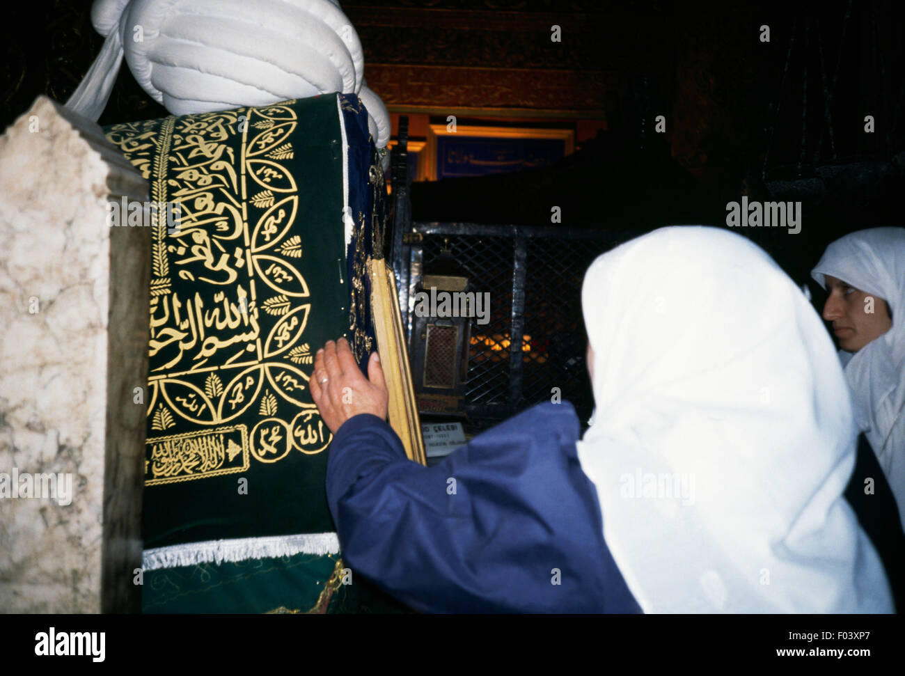Women on a pilgrimage to the tomb of Jalal ad-Din Muhammad Rumi (1207 ...