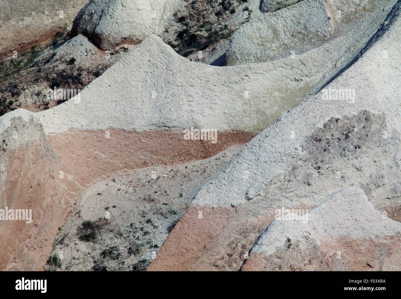 Eroded volcanic tuff formations, Cappadocia, Turkey Stock Photo - Alamy