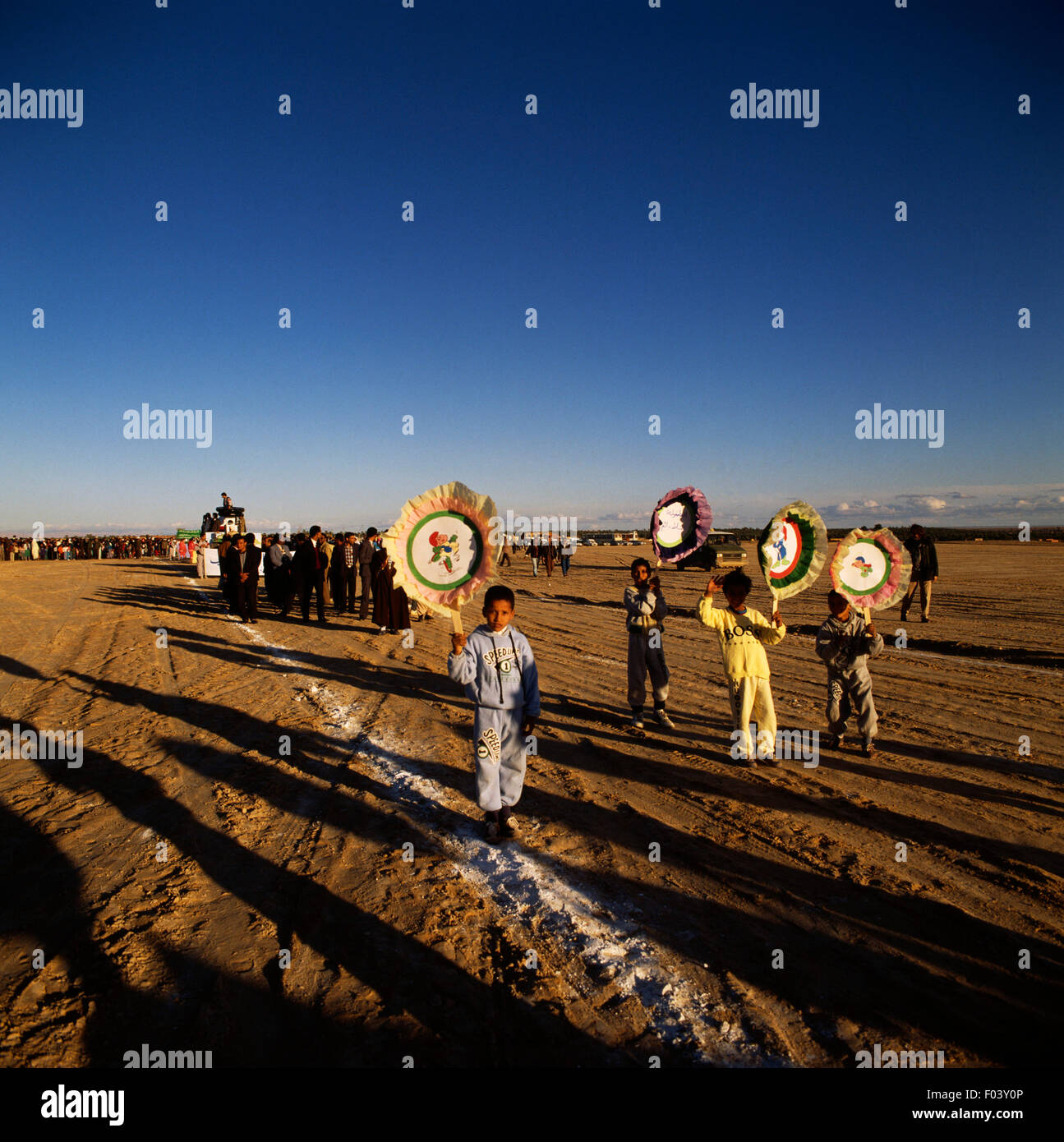 Children during a Berber festival, Douz, Tunisia Stock Photo - Alamy