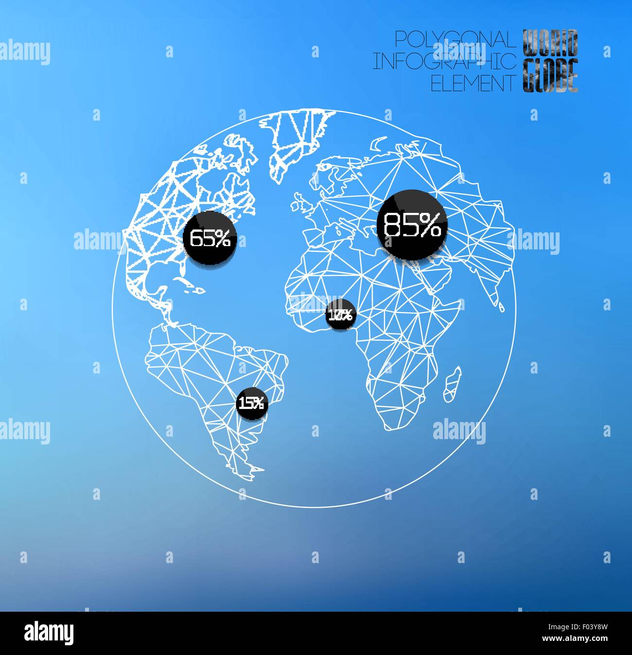 Modern elements of info graphics. World Map and typography Stock Vector ...