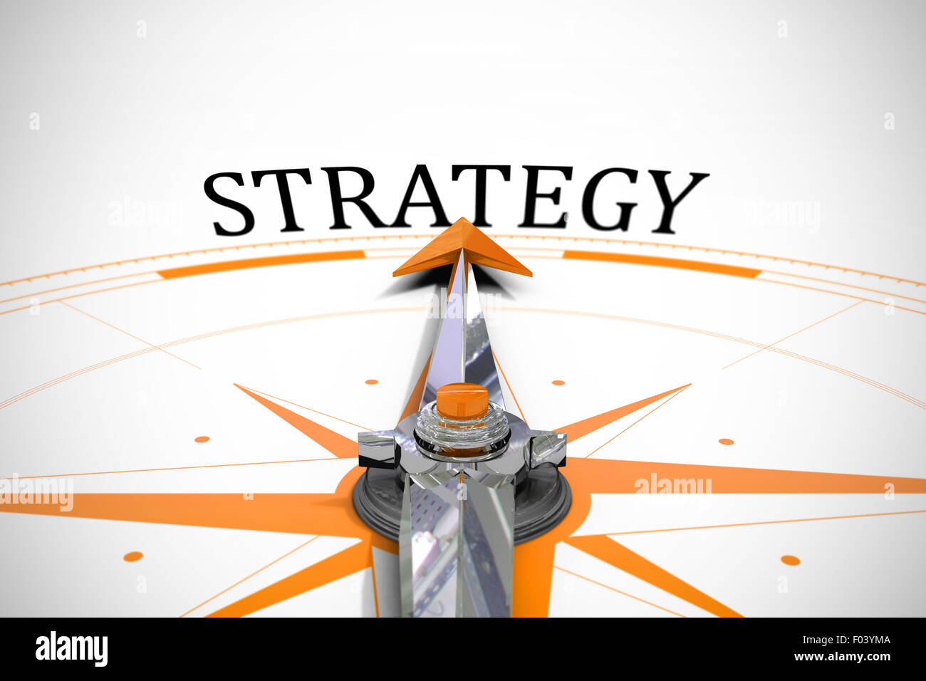 Strategy against compass Stock Photo - Alamy