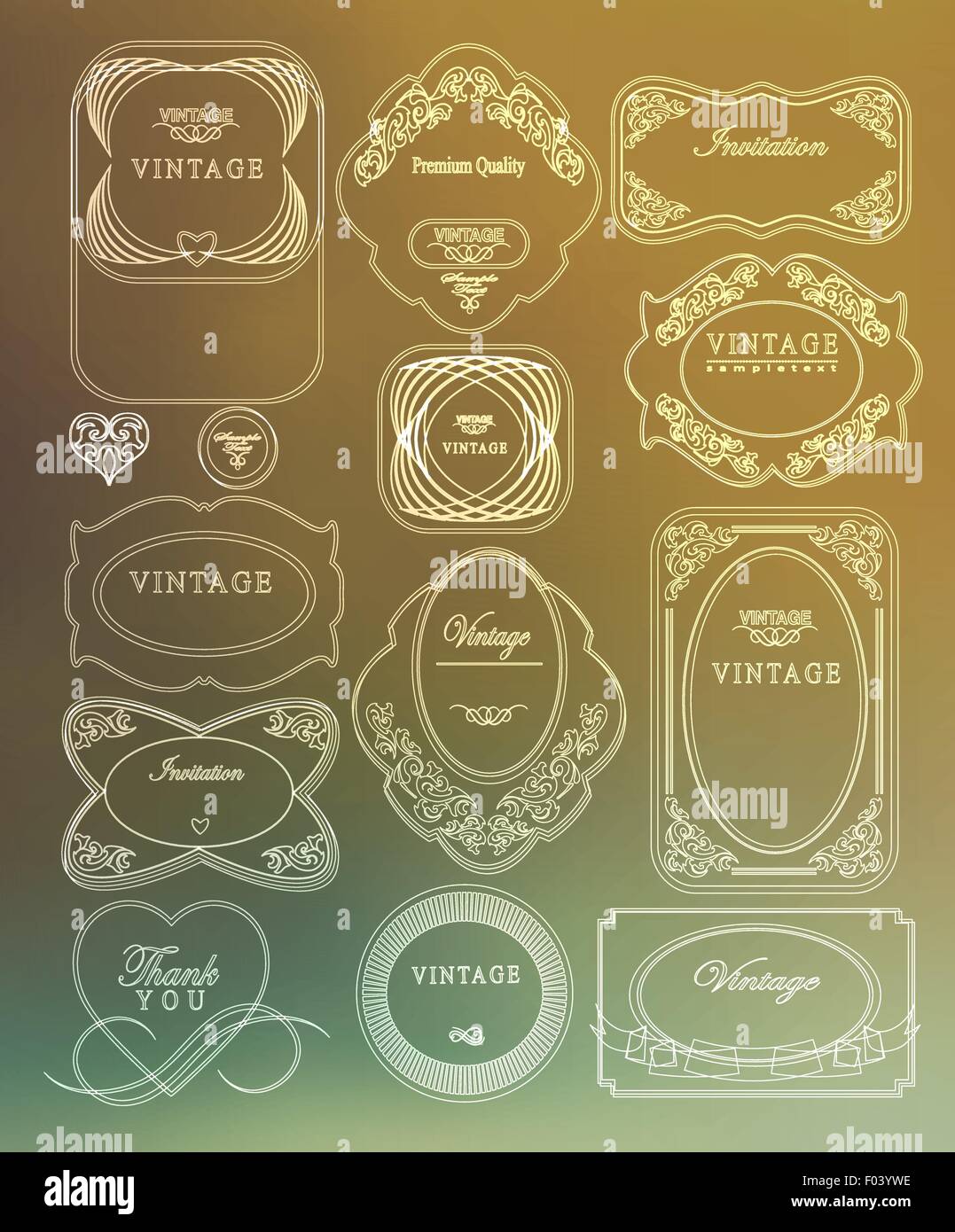 Vintage labels set Stock Vector Image & Art - Alamy