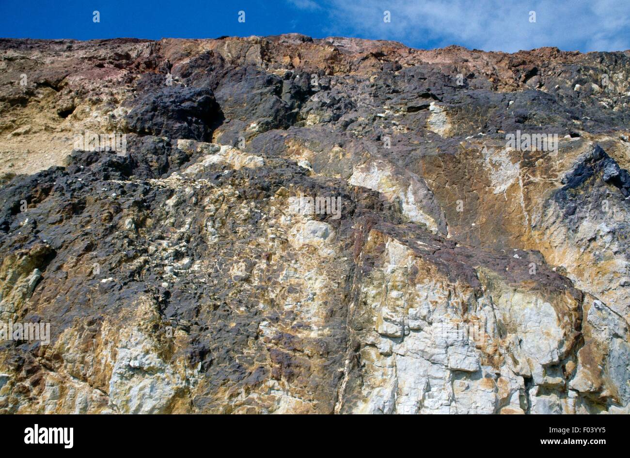 Sao Domingos copper mine, active in the 19th century, Baixo Alentejo ...