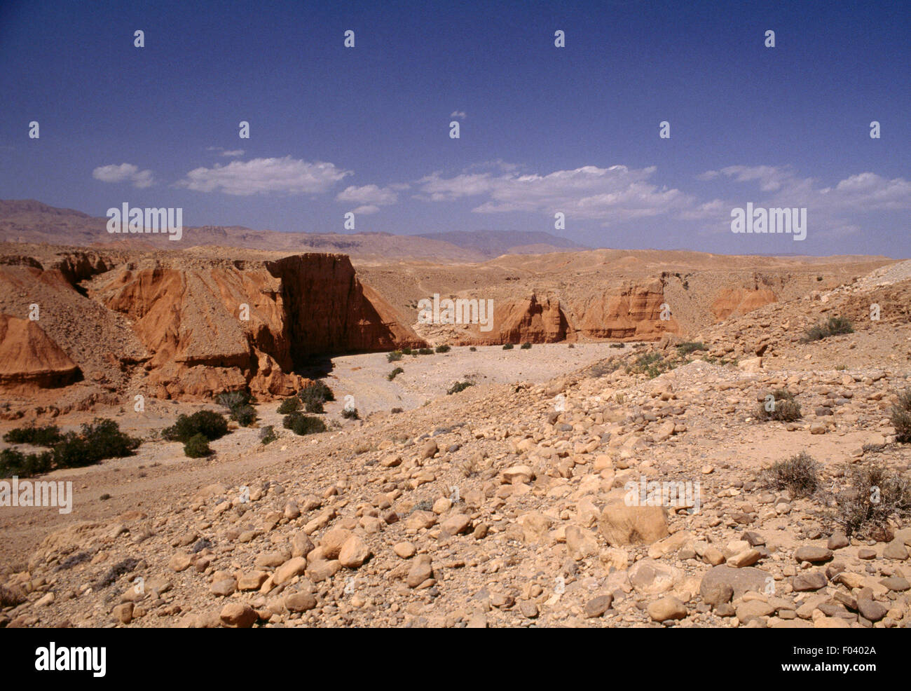 Landscape near Rhoufi or Ghoufi Gorge, Sahara Desert, Algeria Stock ...