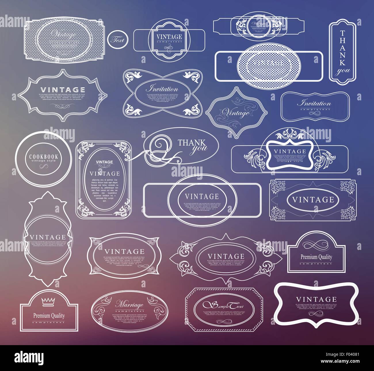 Vintage labels set Stock Vector Image & Art - Alamy