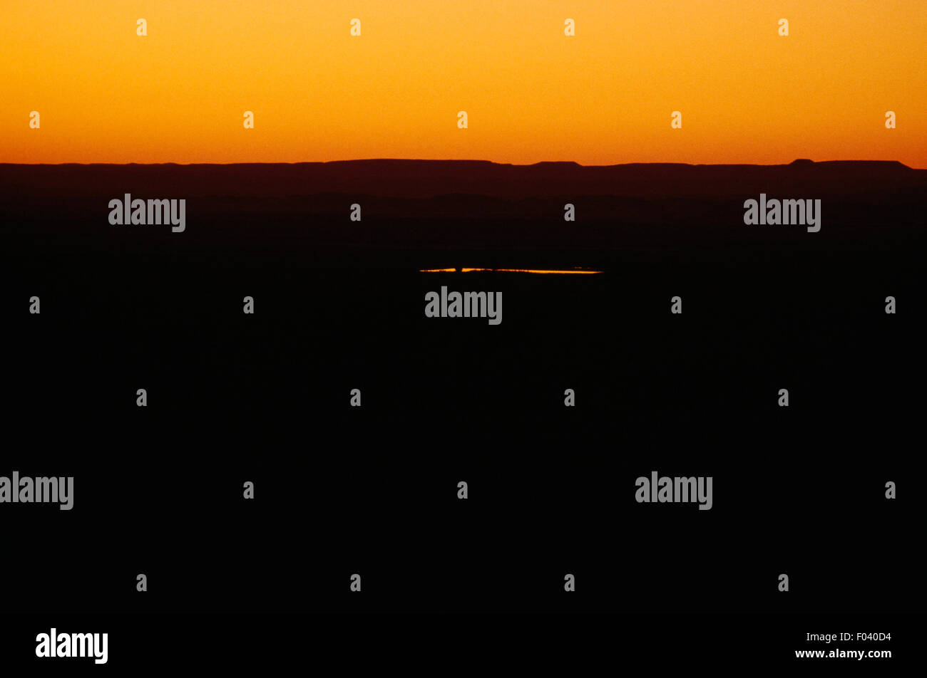 Sunset near Timimoun, Sahara Desert, Algeria Stock Photo - Alamy