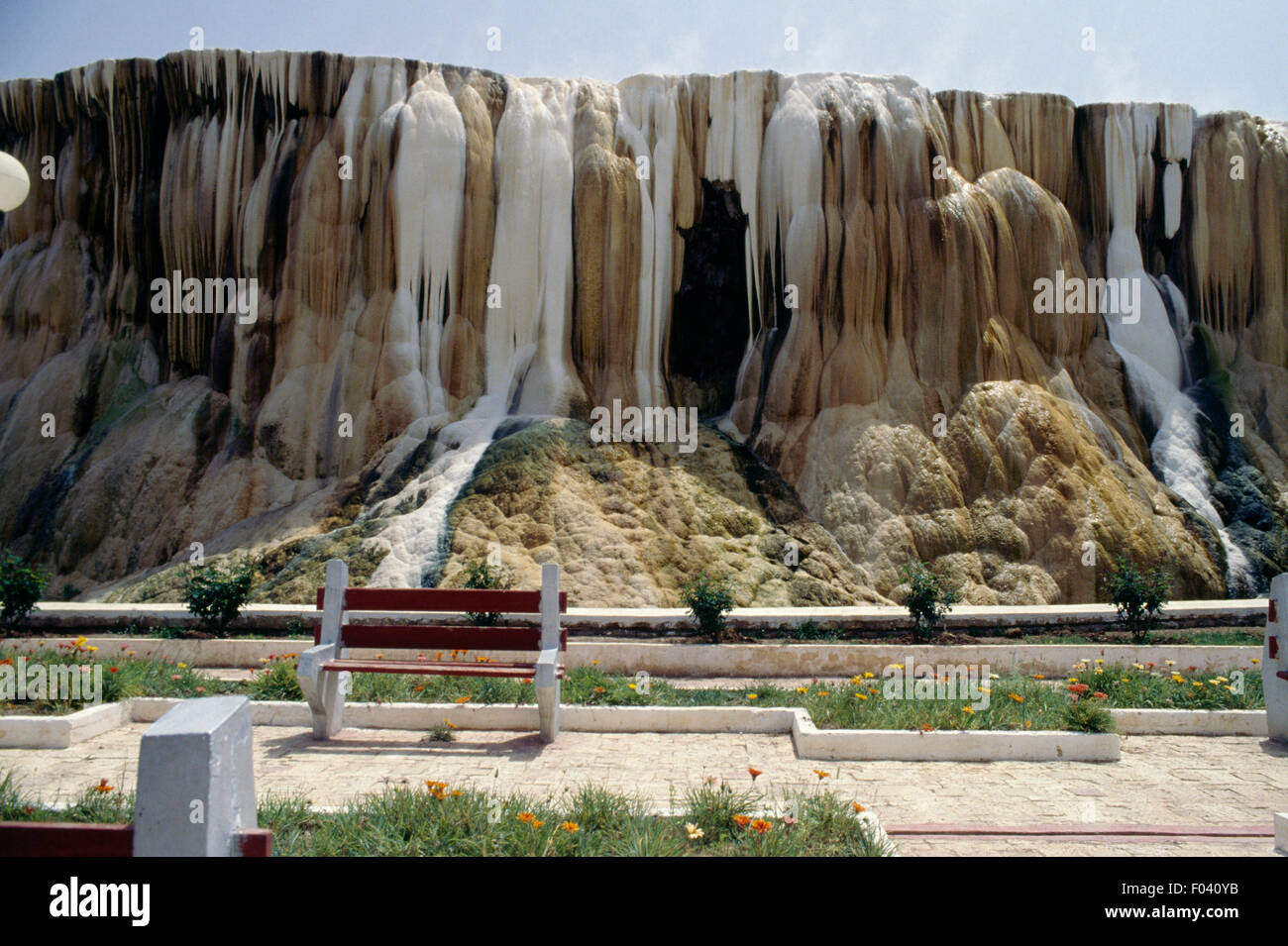 Petrified waterfalls, Hammam Meskhoutine (Hammam Shellala), Guelma ...