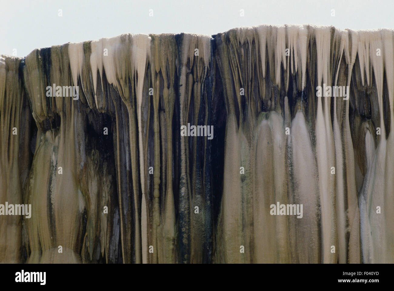 Petrified waterfalls, Hammam Meskhoutine (Hammam Shellala), Guelma ...