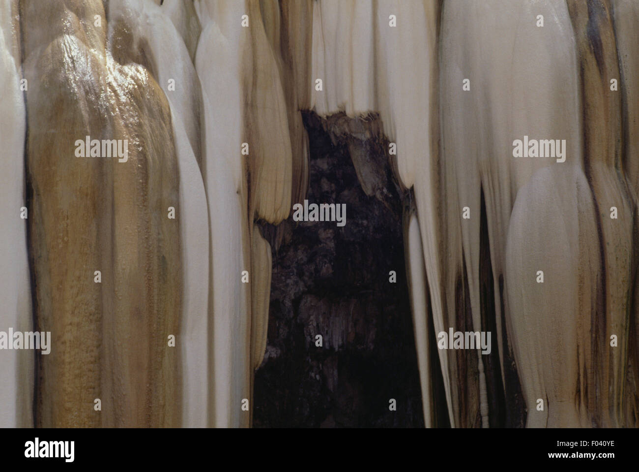 Petrified waterfalls, detail, Hammam Meskhoutine (Hammam Shellala ...