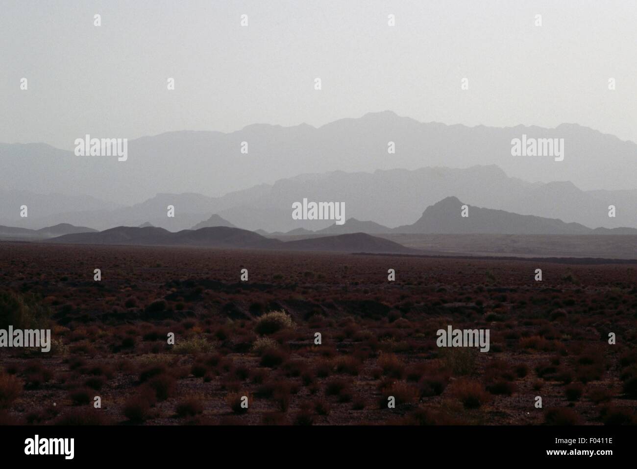 Desert landscape near Tabas, Dasht-e Kavir or the Great Salt Desert ...
