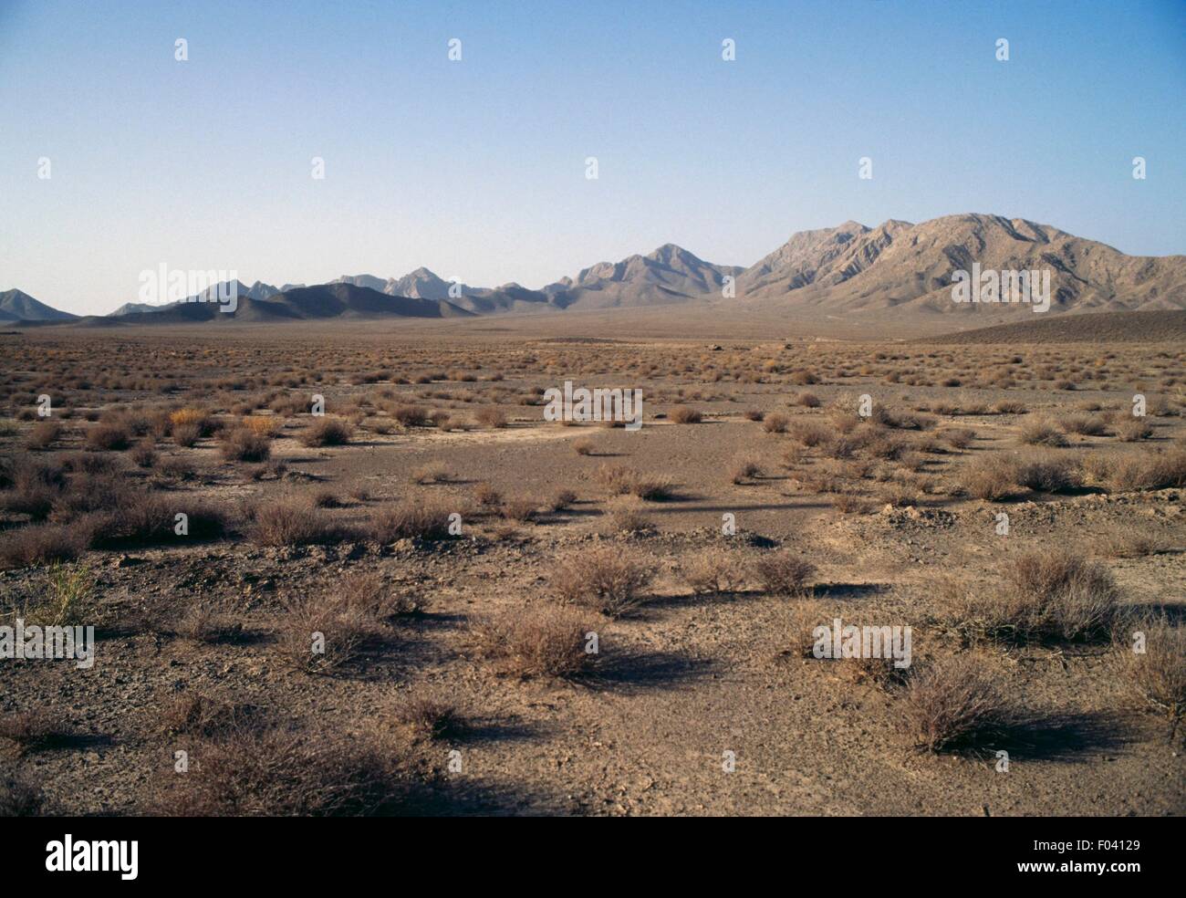 Desert landscape near Tabas, Dasht-e Kavir or the Great Salt Desert ...