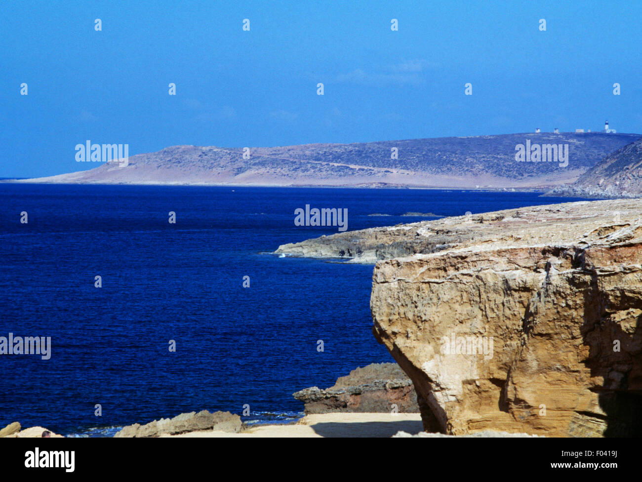 The Mediterranean Sea coastline near Cap Bon, El Haouaria, Tunisia ...