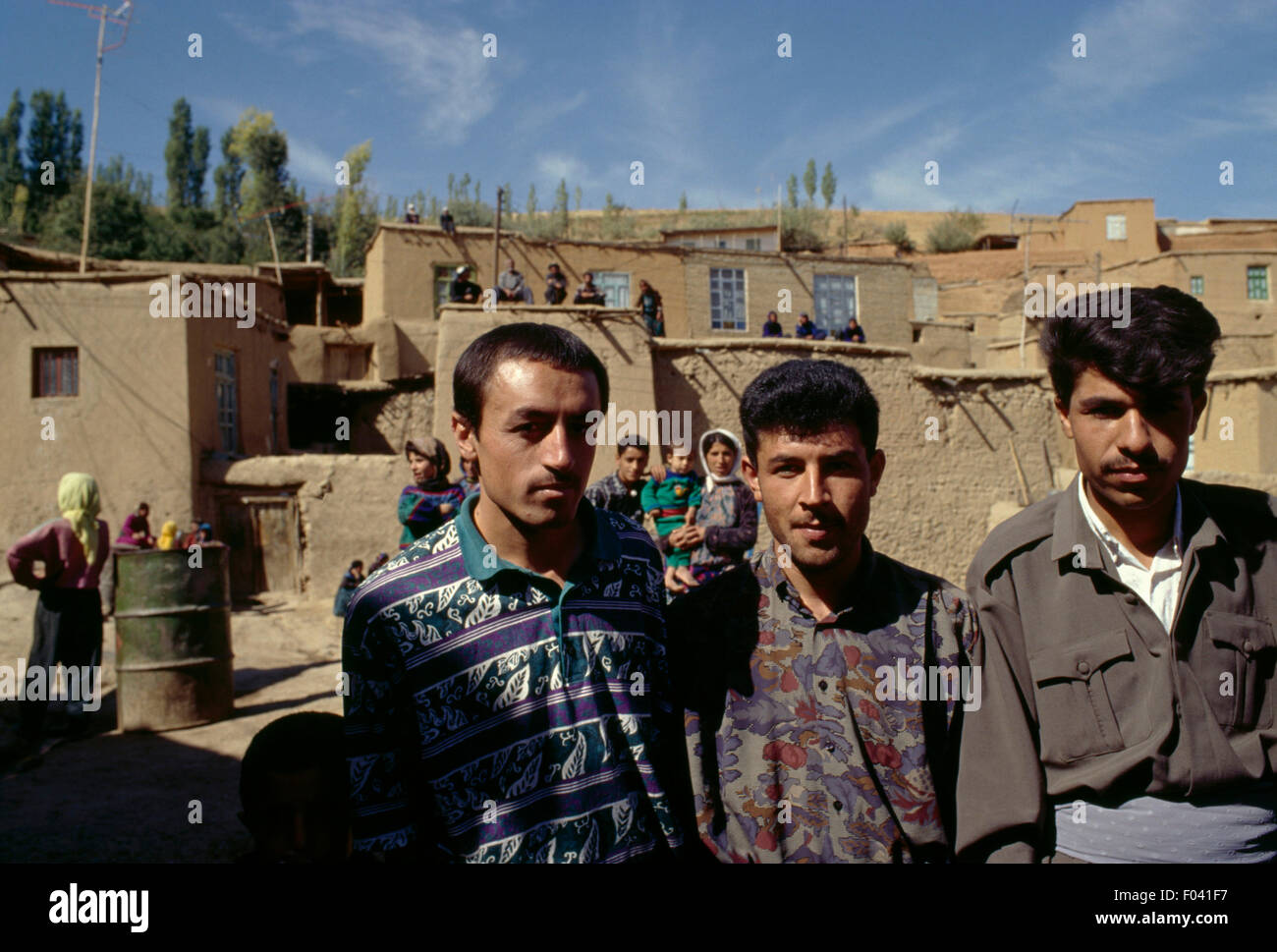 Kurdish villagers, Iranian Azerbaijan, Iran Stock Photo - Alamy