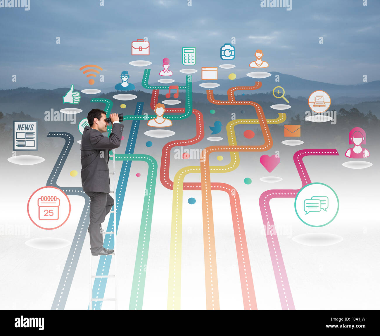 Ladder valley hi-res stock photography and images - Alamy