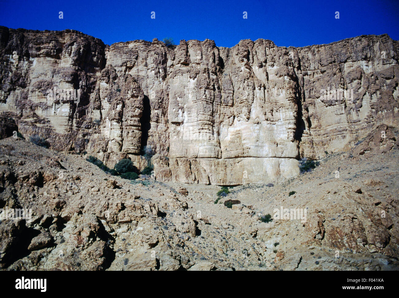 Rock wall, Selja Gorges, Metlaoui, Tunisia Stock Photo - Alamy