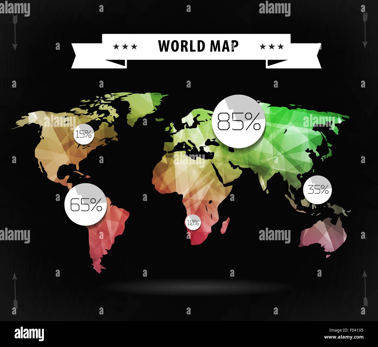 World map card Stock Vector Image & Art - Alamy