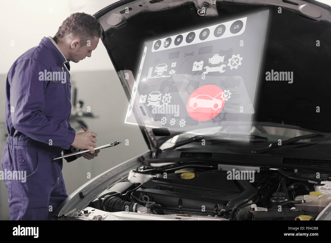 Composite image of engineering interface Stock Photo - Alamy