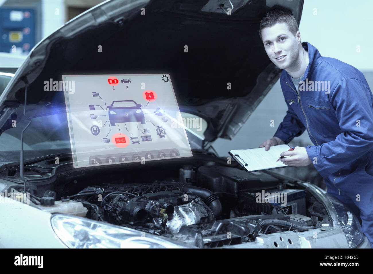 Composite image of engineering interface Stock Photo - Alamy