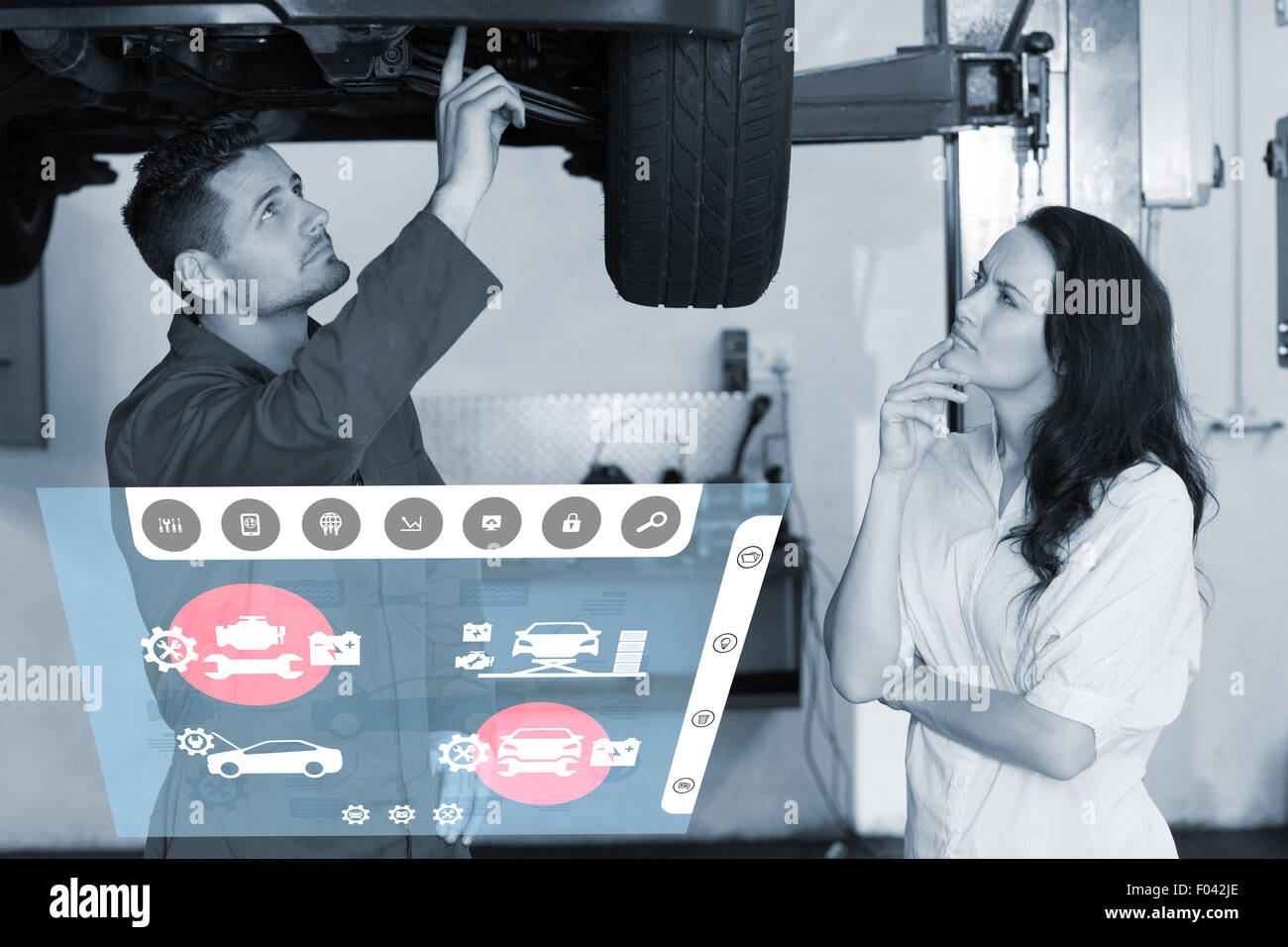 Composite image of engineering interface Stock Photo - Alamy