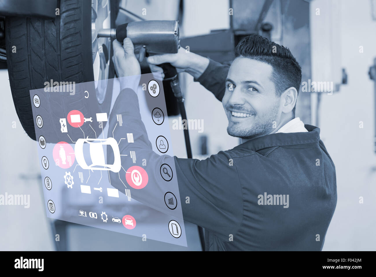 Composite image of engineering interface Stock Photo - Alamy