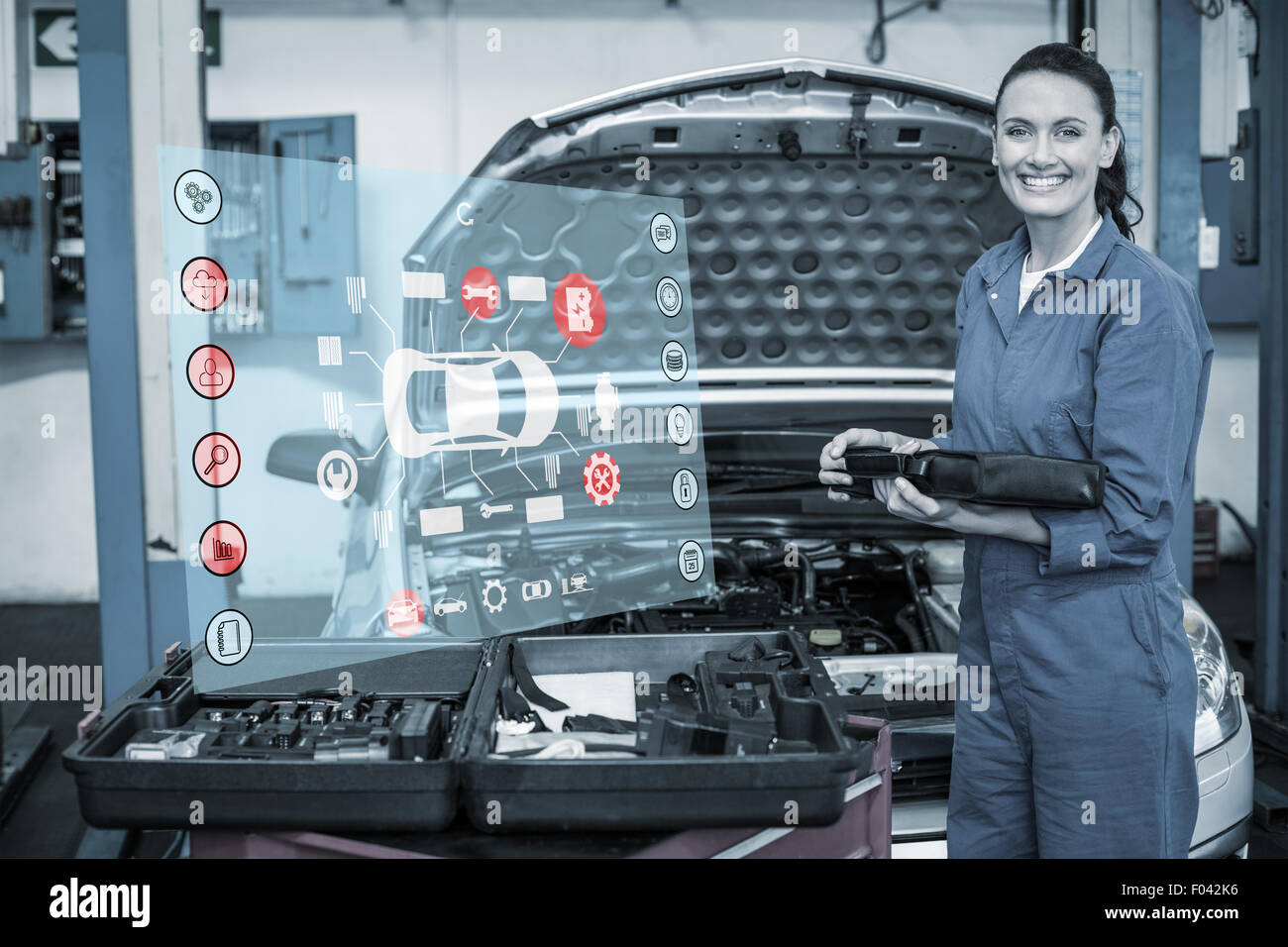 Composite image of engineering interface Stock Photo - Alamy