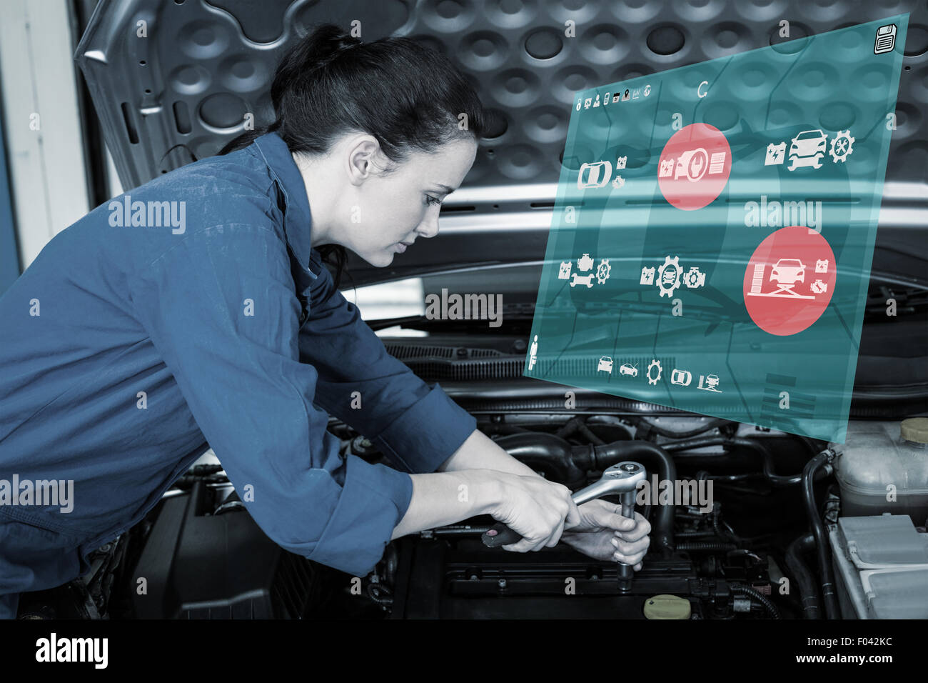 Composite image of engineering interface Stock Photo - Alamy