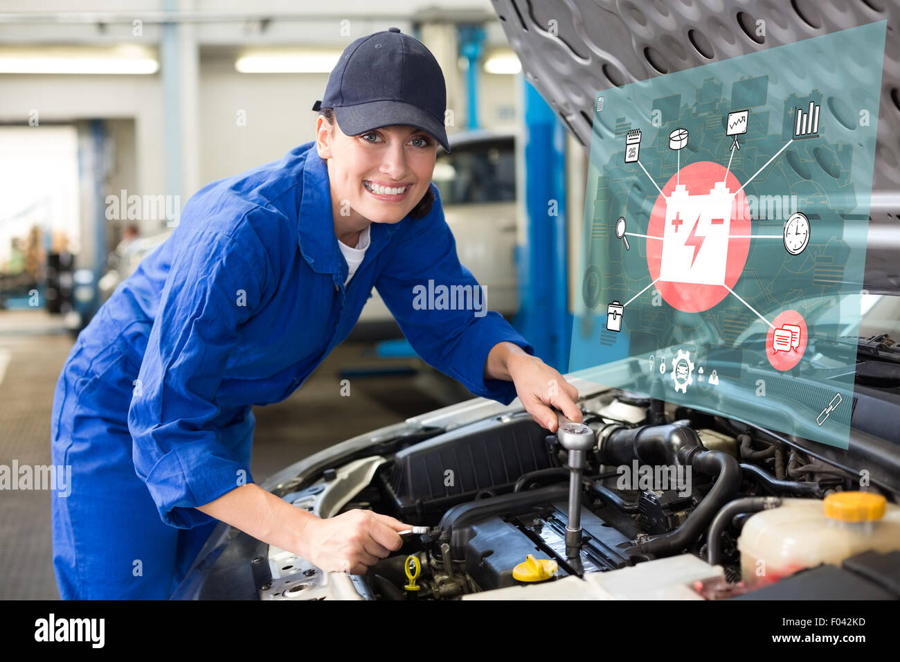 Composite image of engineering interface Stock Photo - Alamy
