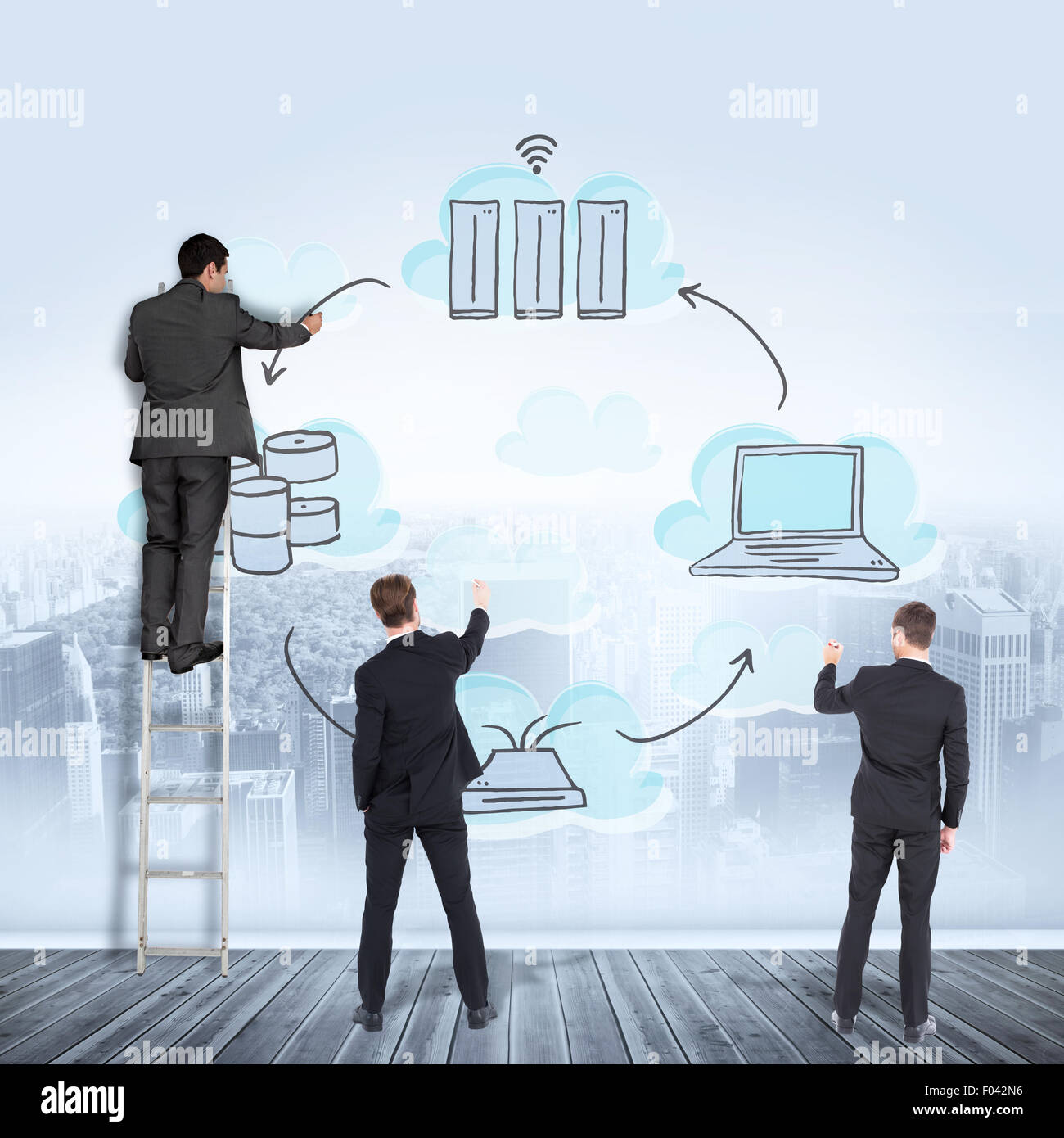 Business team digital device hi-res stock photography and images - Alamy