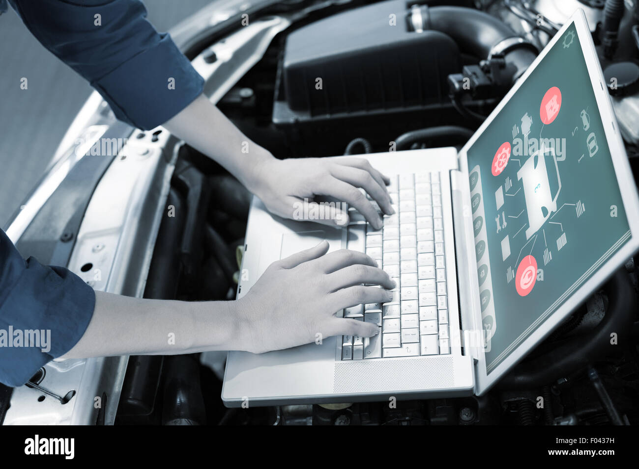 Composite image of engineering interface Stock Photo - Alamy