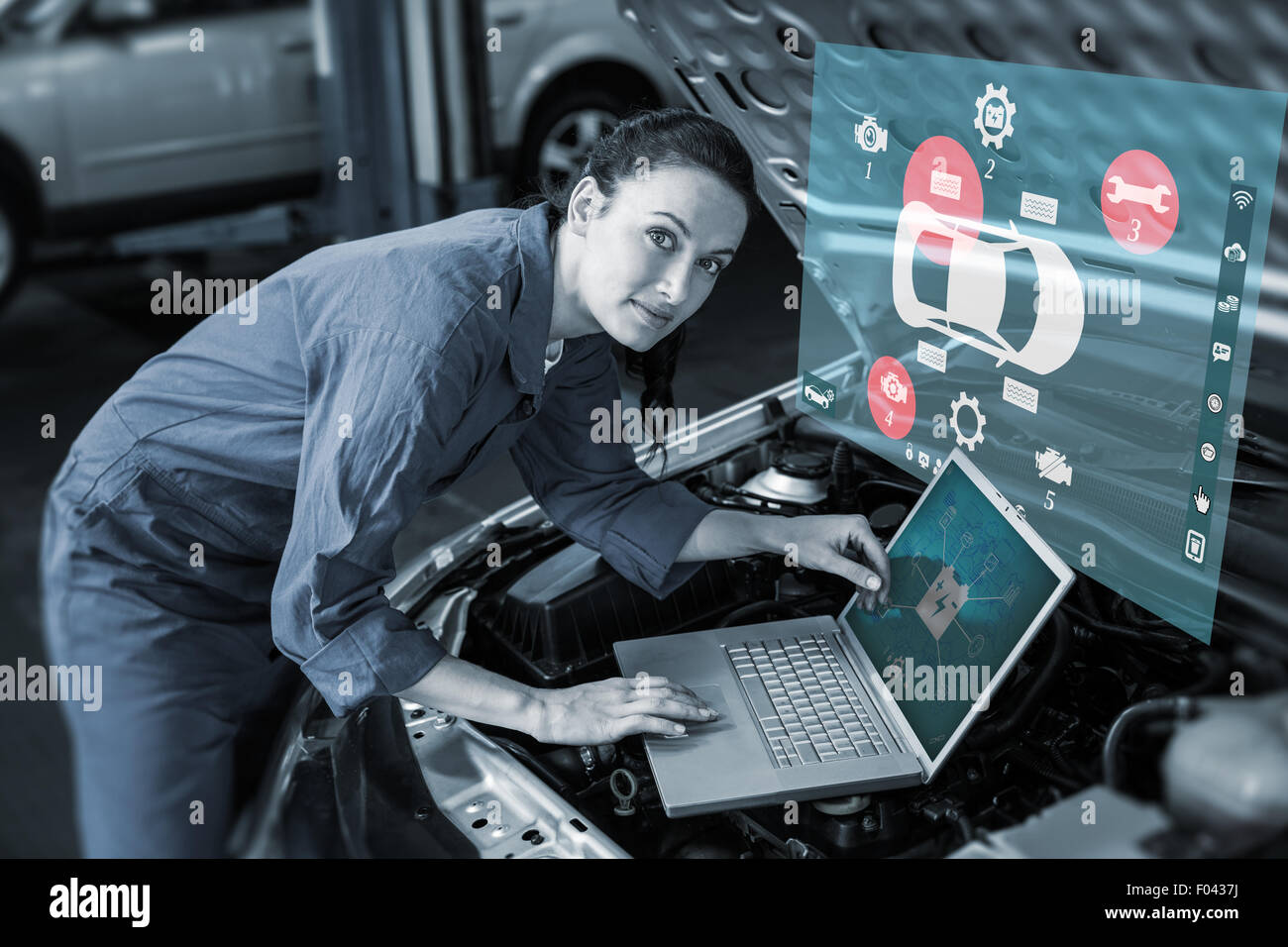 Composite image of engineering interface Stock Photo - Alamy