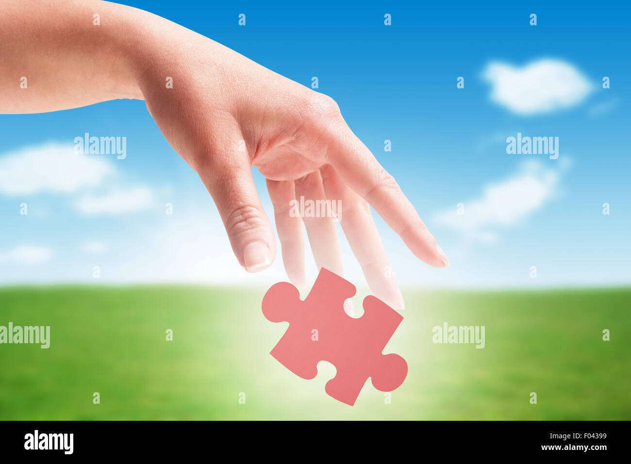 Composite image of hand showing Stock Photo - Alamy