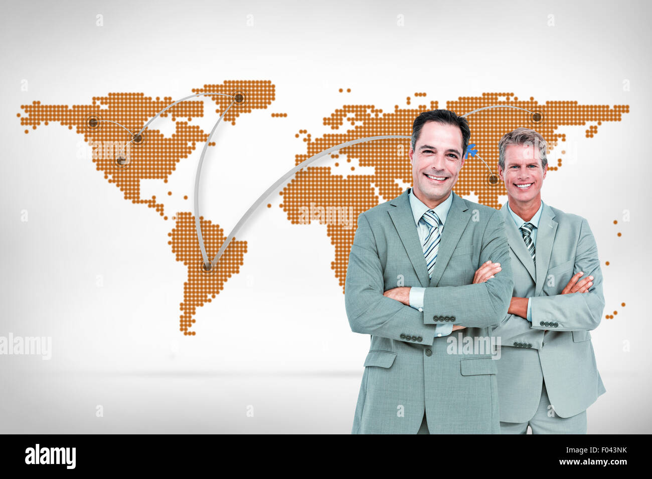 Business people linking arms hi-res stock photography and images - Alamy