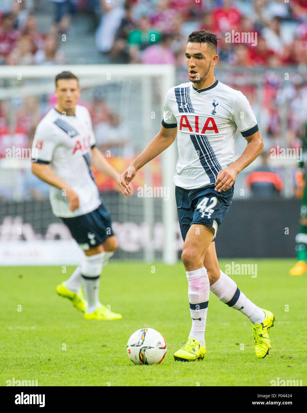 Munich, Germany. 5th Aug, 2015. Tottenham's Nabil Bentaleb in action ...