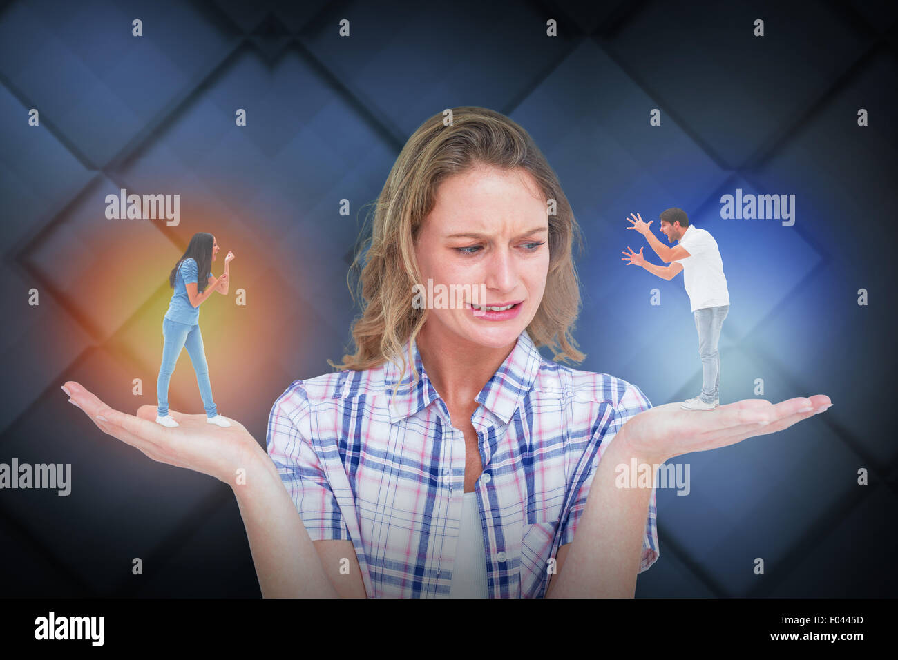 Couple screaming each other hi-res stock photography and images - Alamy