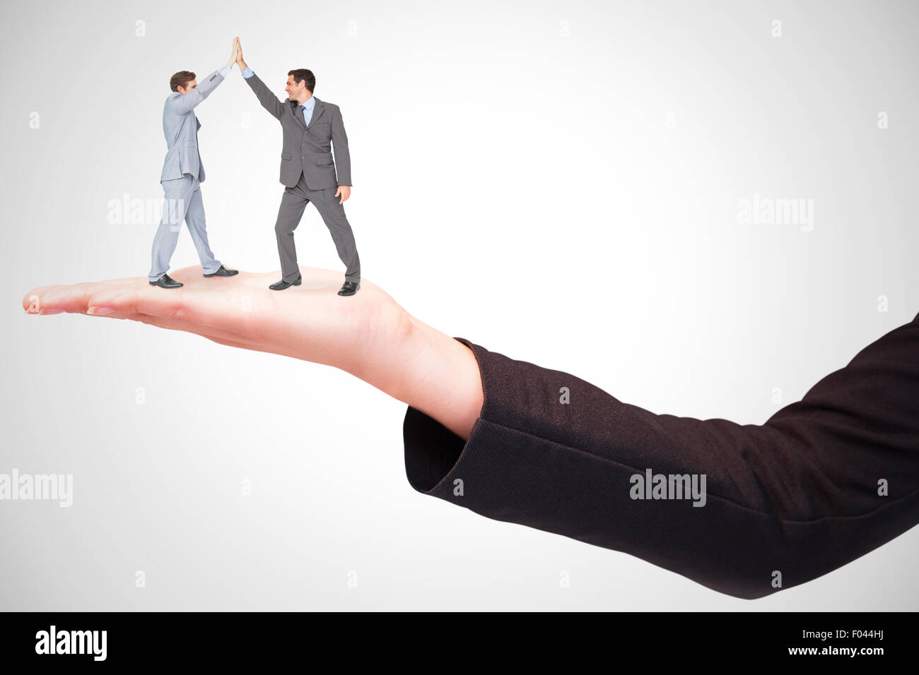 Businessmen high five hi-res stock photography and images - Alamy