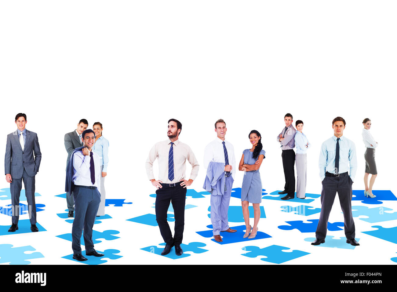Composite image of business team Stock Photo - Alamy