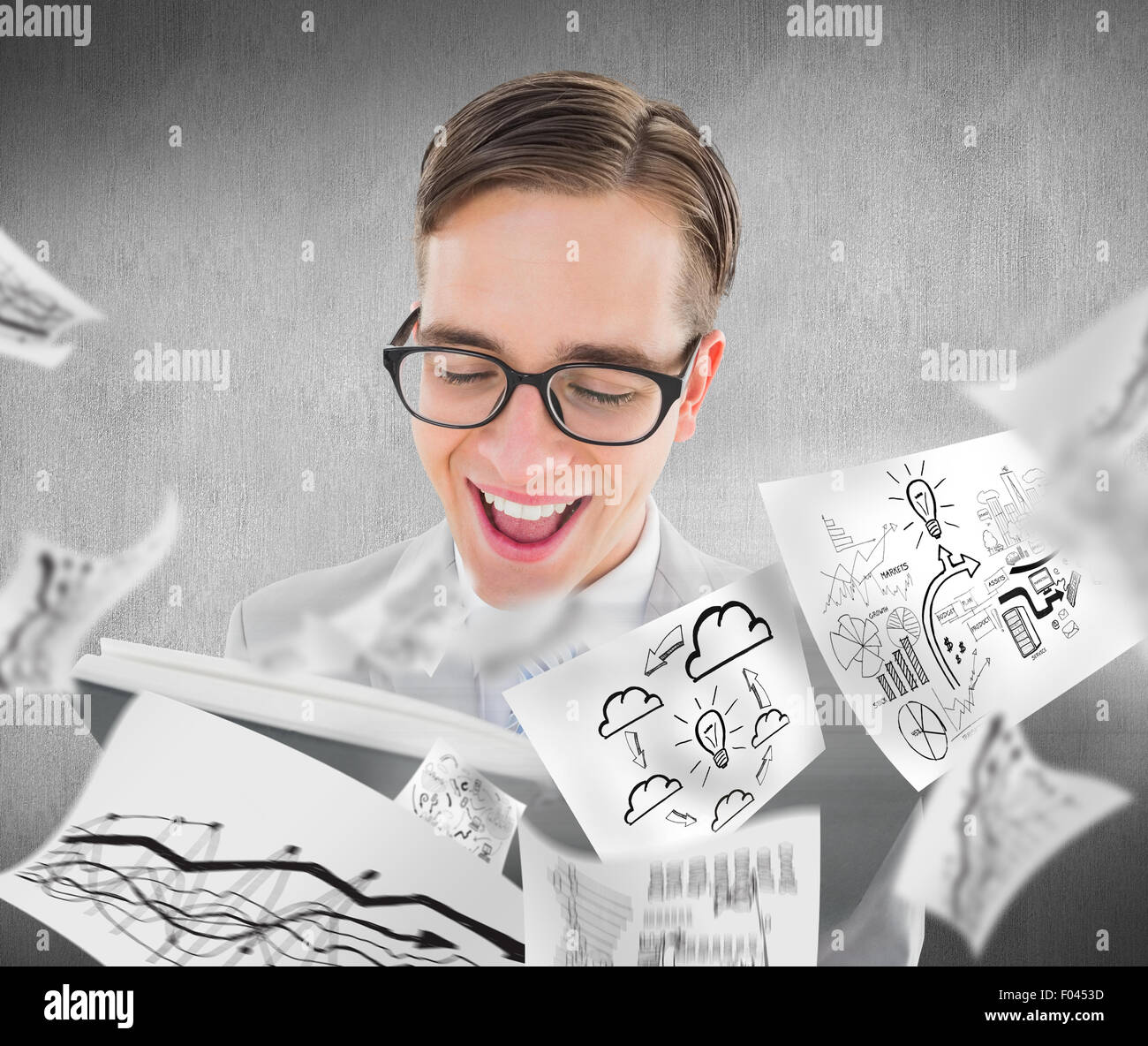 Man reading manuscript hi-res stock photography and images - Alamy