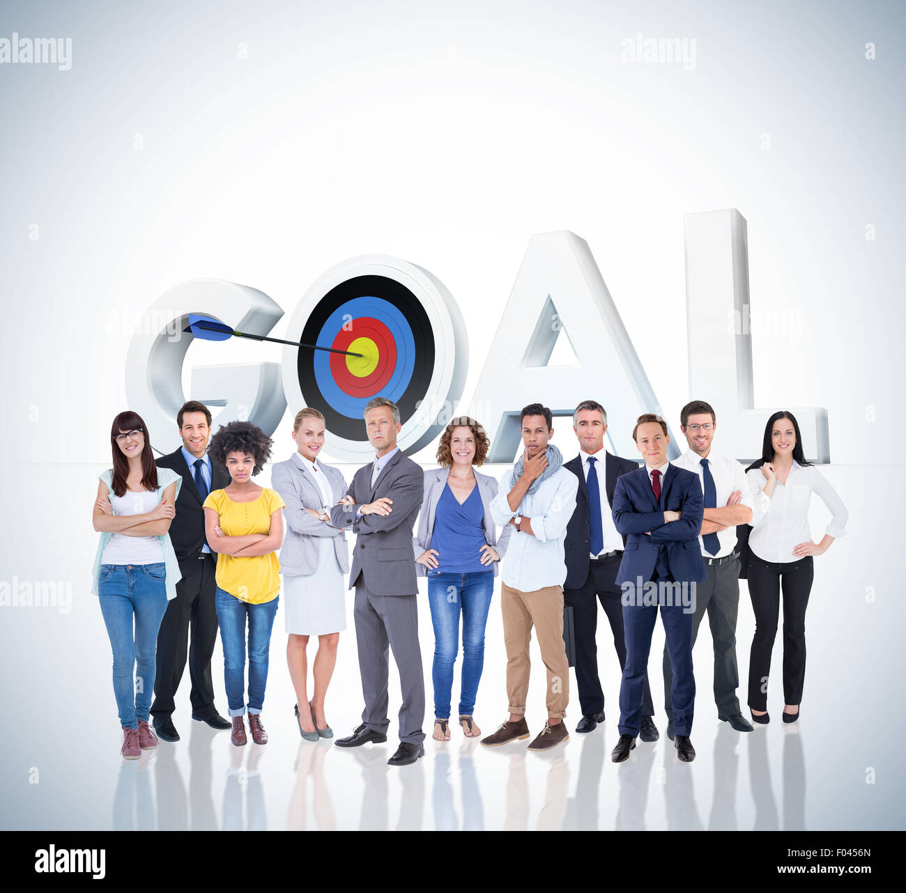 Composite image of business team Stock Photo - Alamy