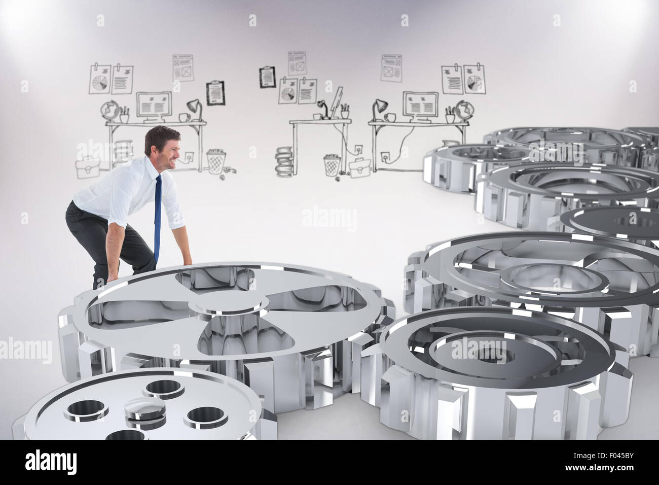 Lifting desk hi-res stock photography and images - Alamy