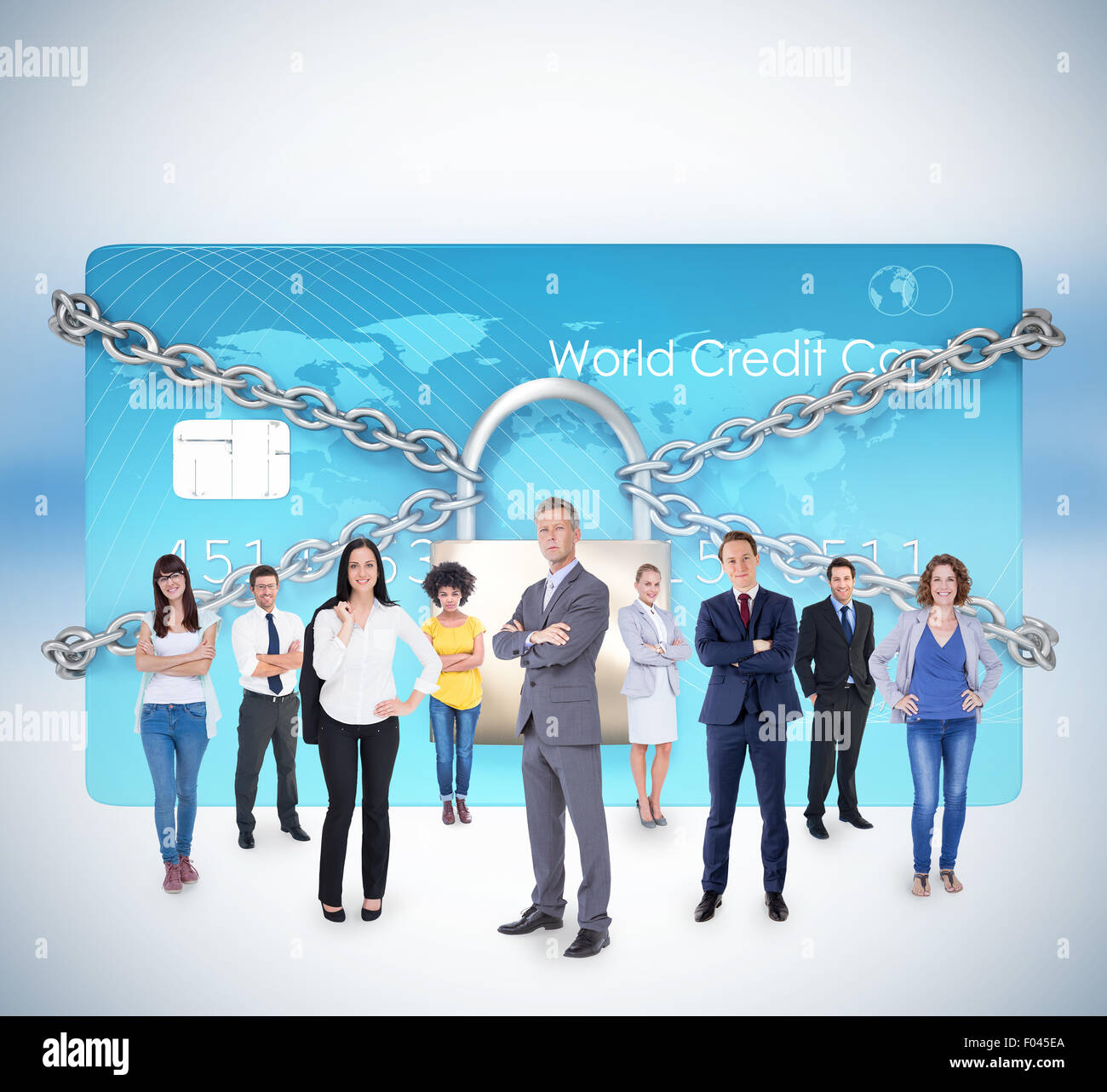 Composite image of business team Stock Photo - Alamy