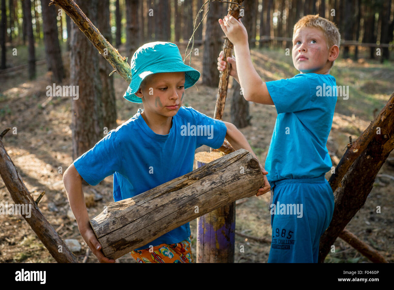 Scouts daily life in Ukrainian scout training camp, Kiev region ...