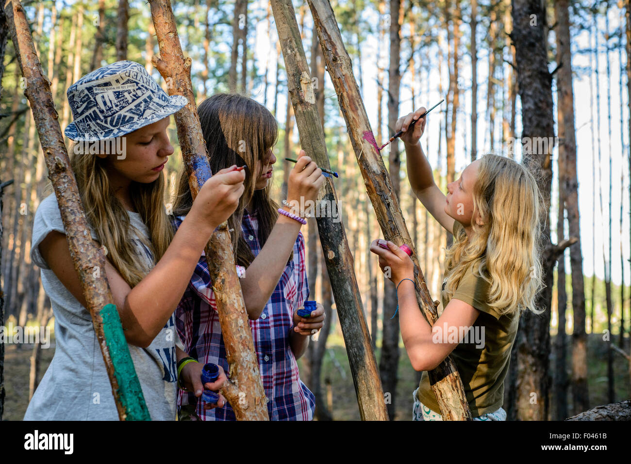 Scouts daily life in Ukrainian scout training camp, Kiev region ...