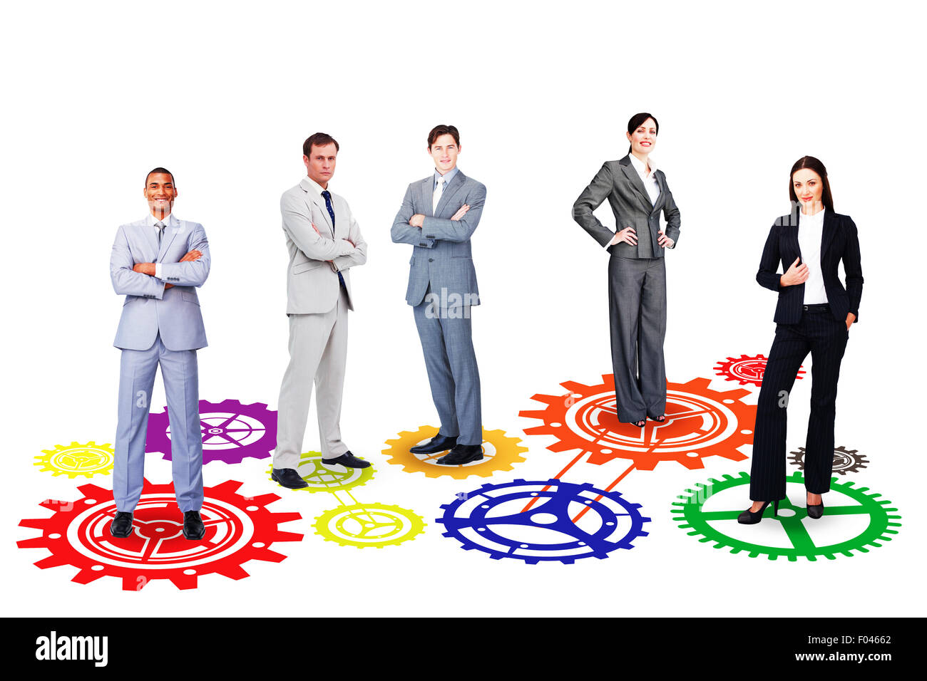 Composite image of business team Stock Photo - Alamy