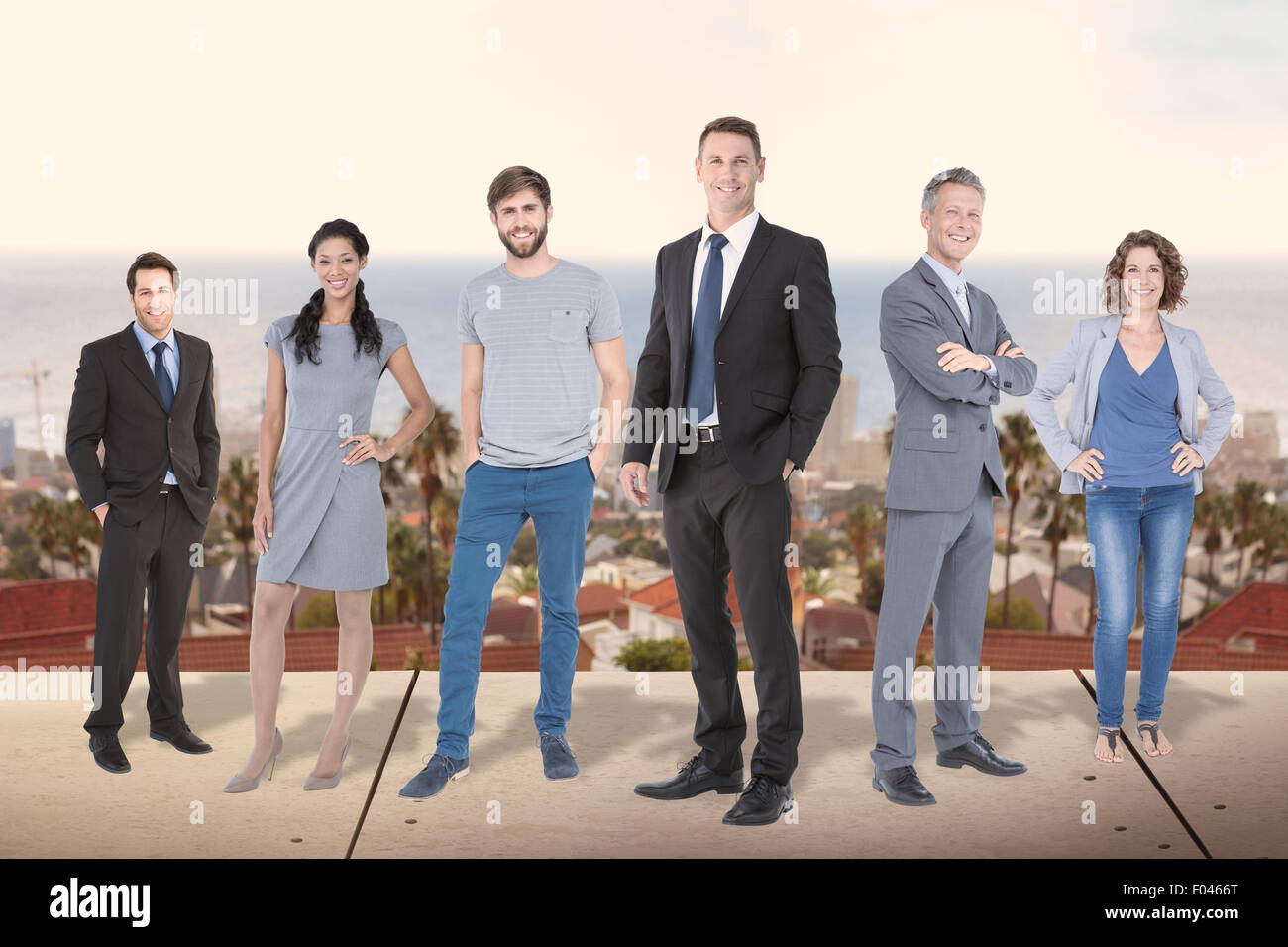 Composite image of business team Stock Photo - Alamy