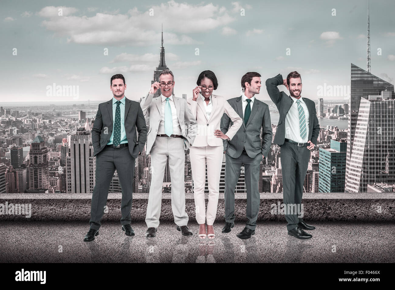 Composite image of business team Stock Photo - Alamy